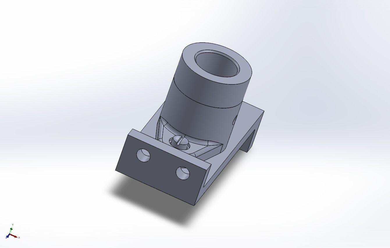 SOLIDWORKS 2022 and Engineering Graphics Shaft support 3D model 3D ...