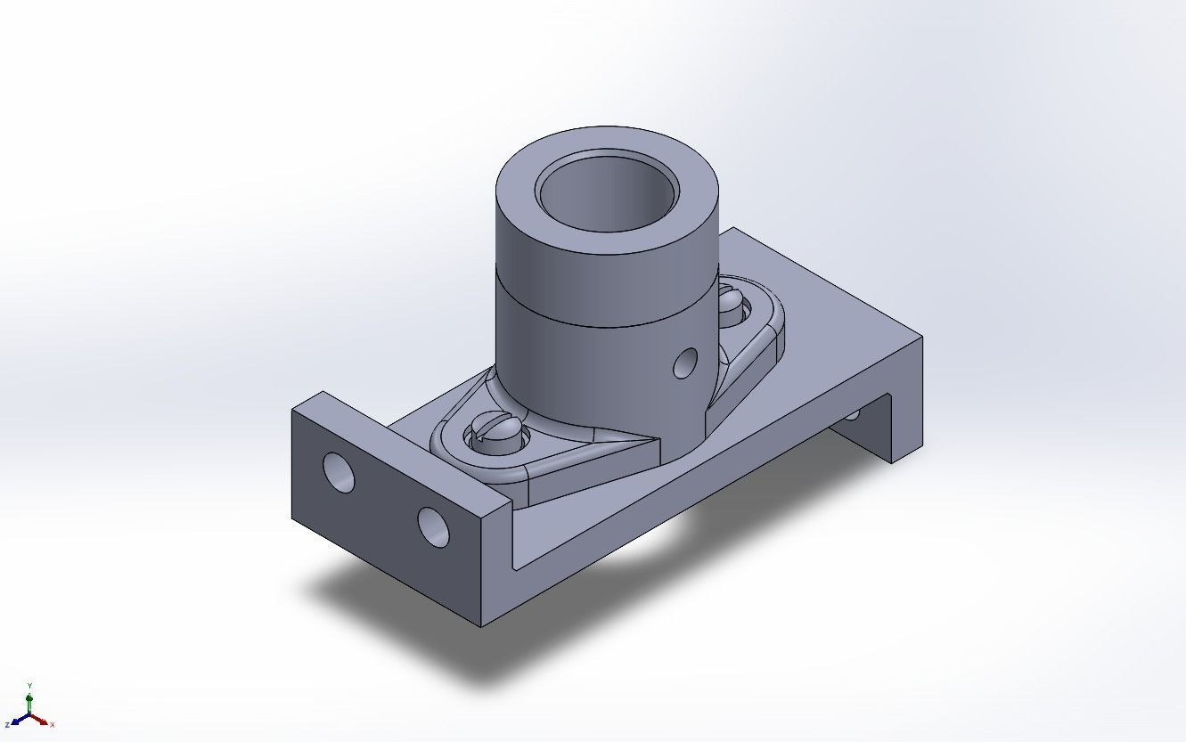 SOLIDWORKS 2022 and Engineering Graphics Shaft support 3D model 3D ...