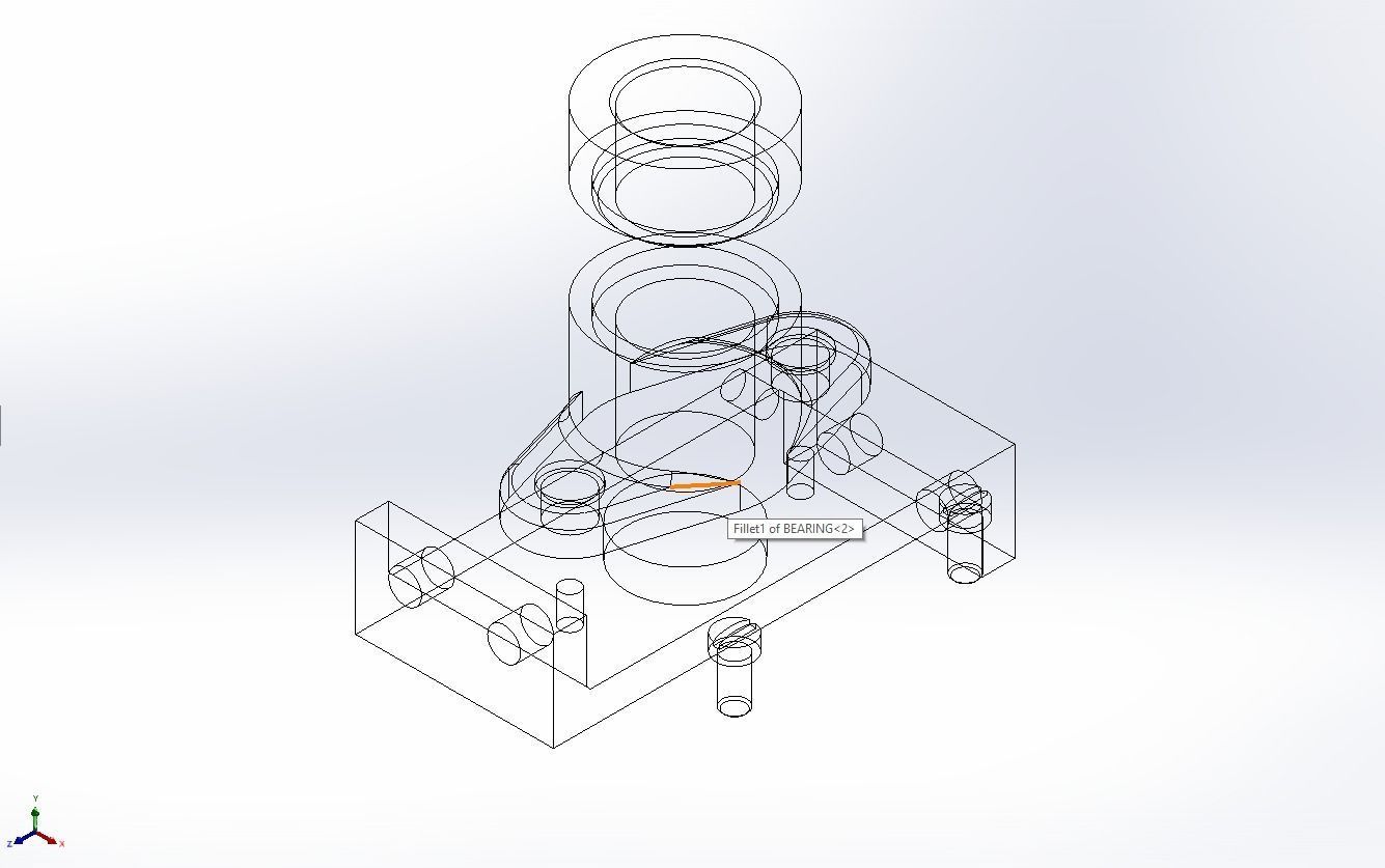 SOLIDWORKS 2022 and Engineering Graphics Shaft support 3D model 3D ...