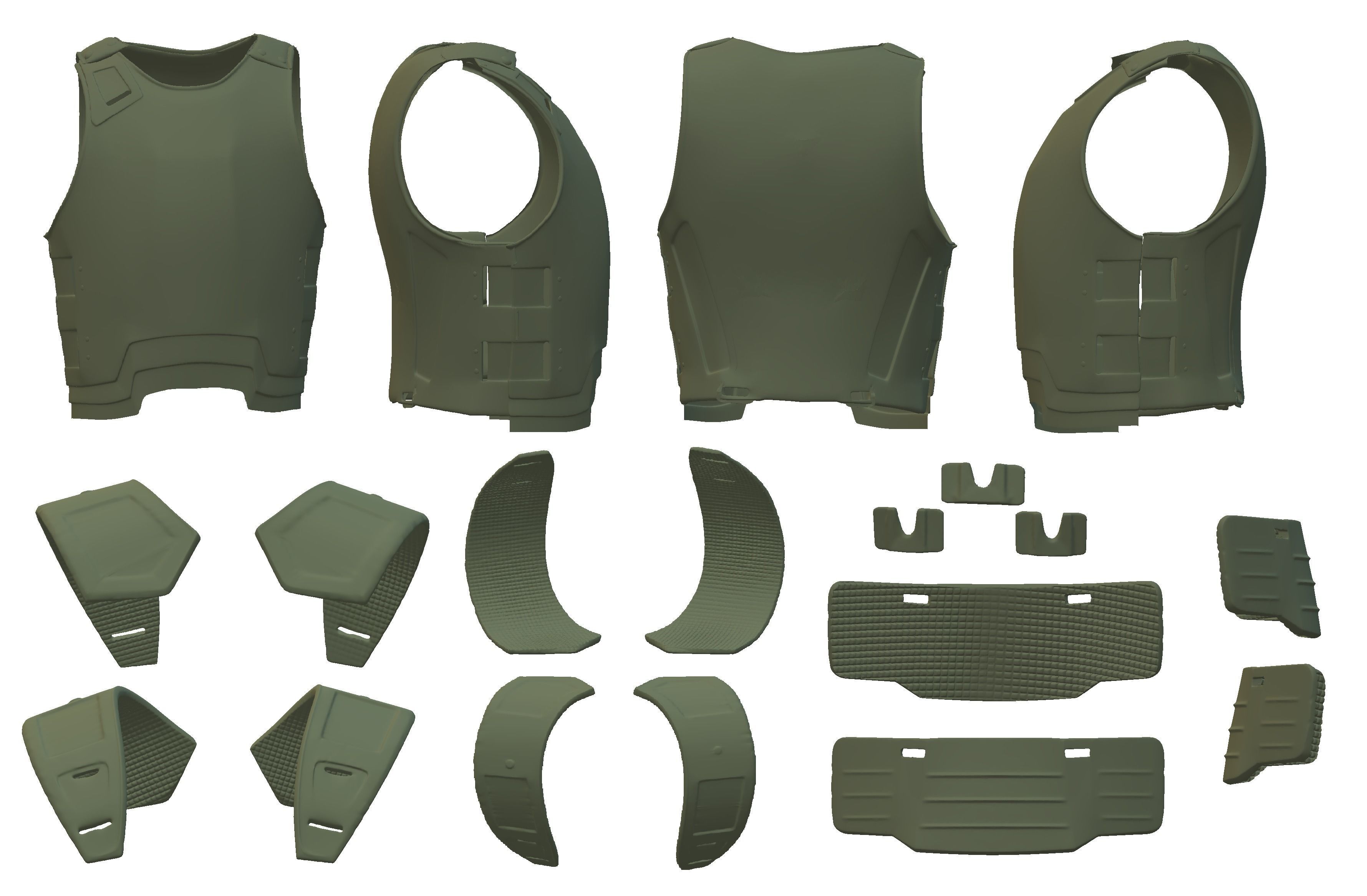 3d Print Model M3 Colonials Marine Aliens Armor and helmet 3D model 3D ...