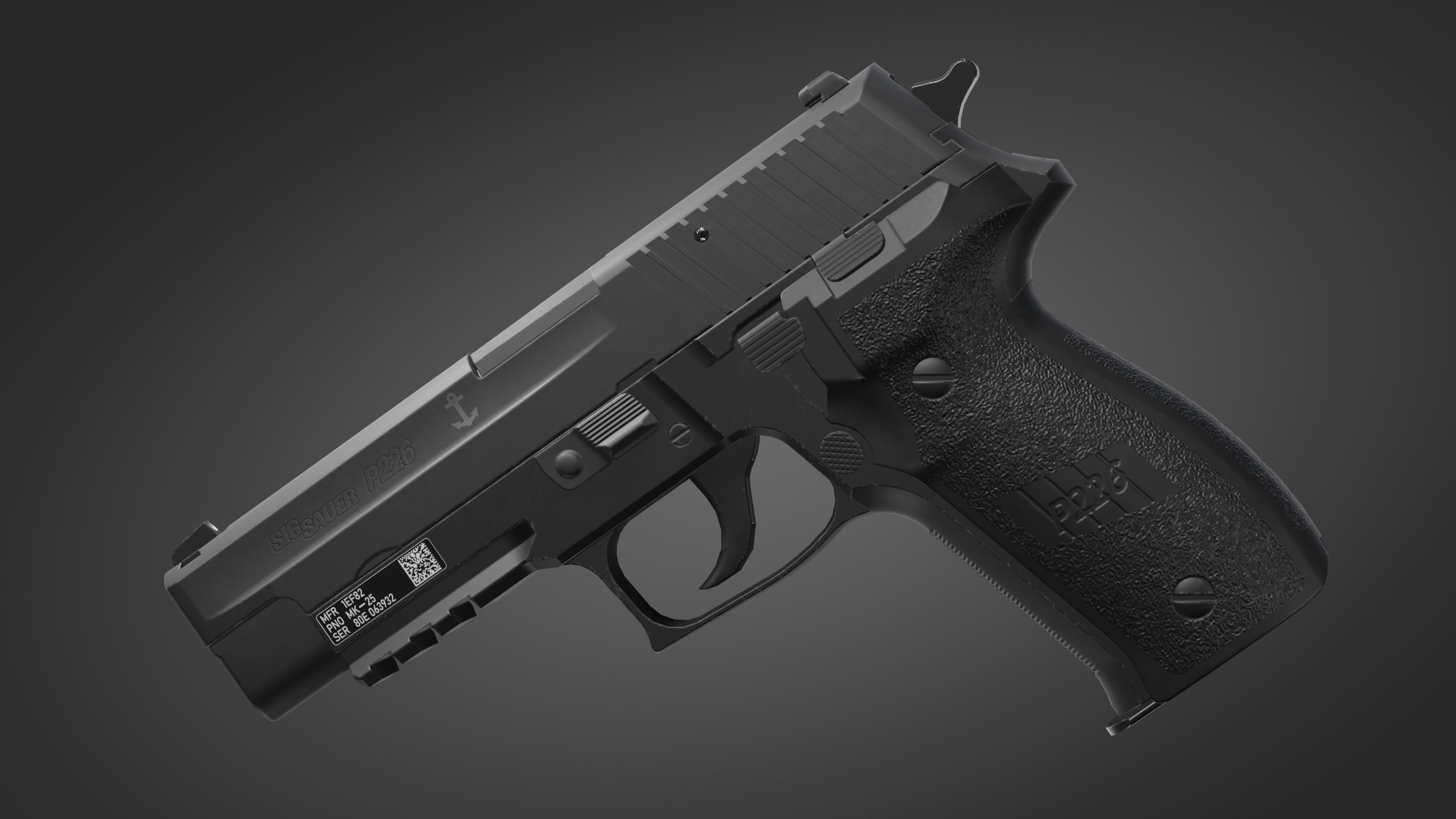 Sig Sauer P226 MK25 3D model rigged | CGTrader