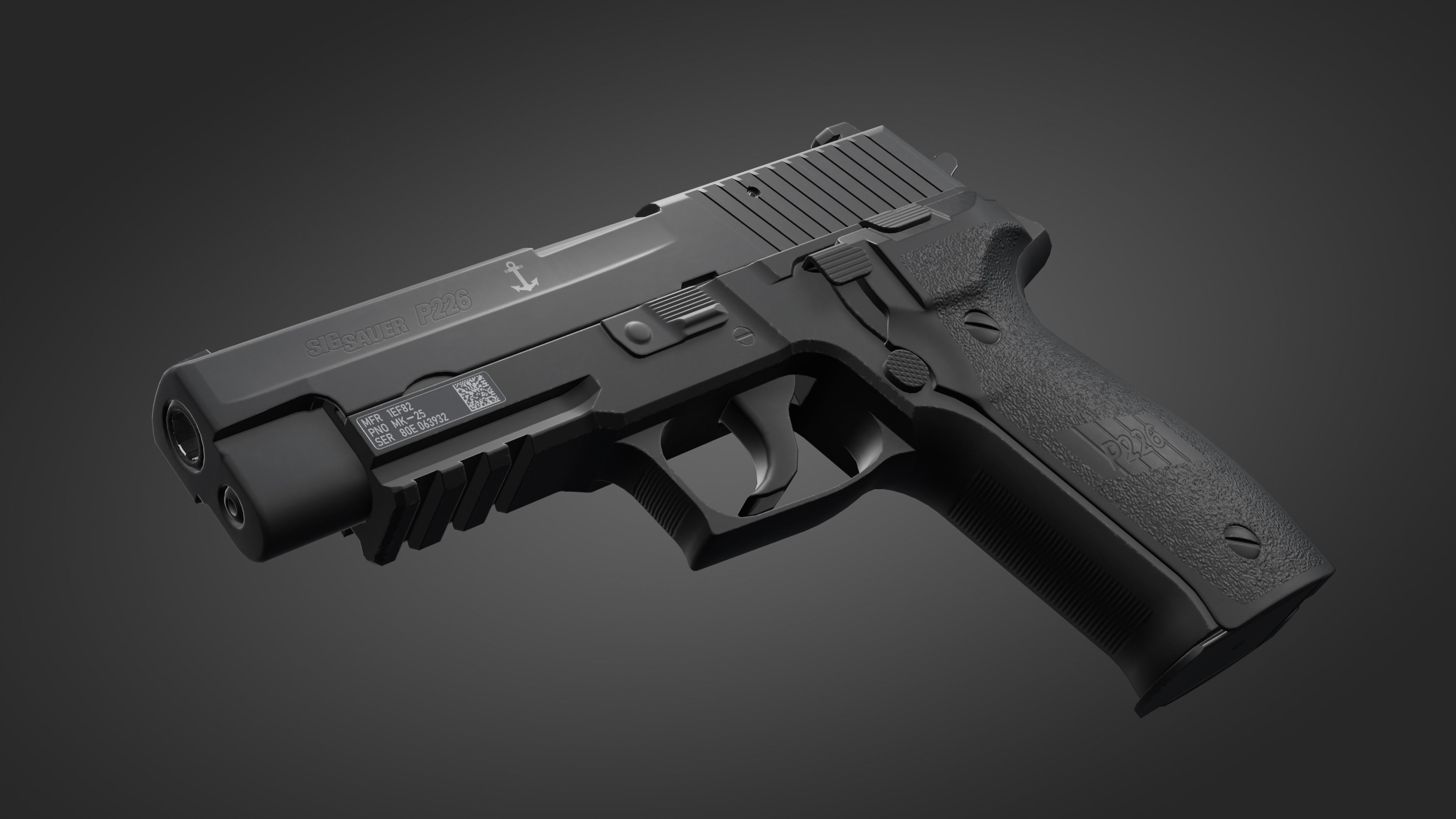 Sig Sauer P226 MK25 3D model rigged | CGTrader
