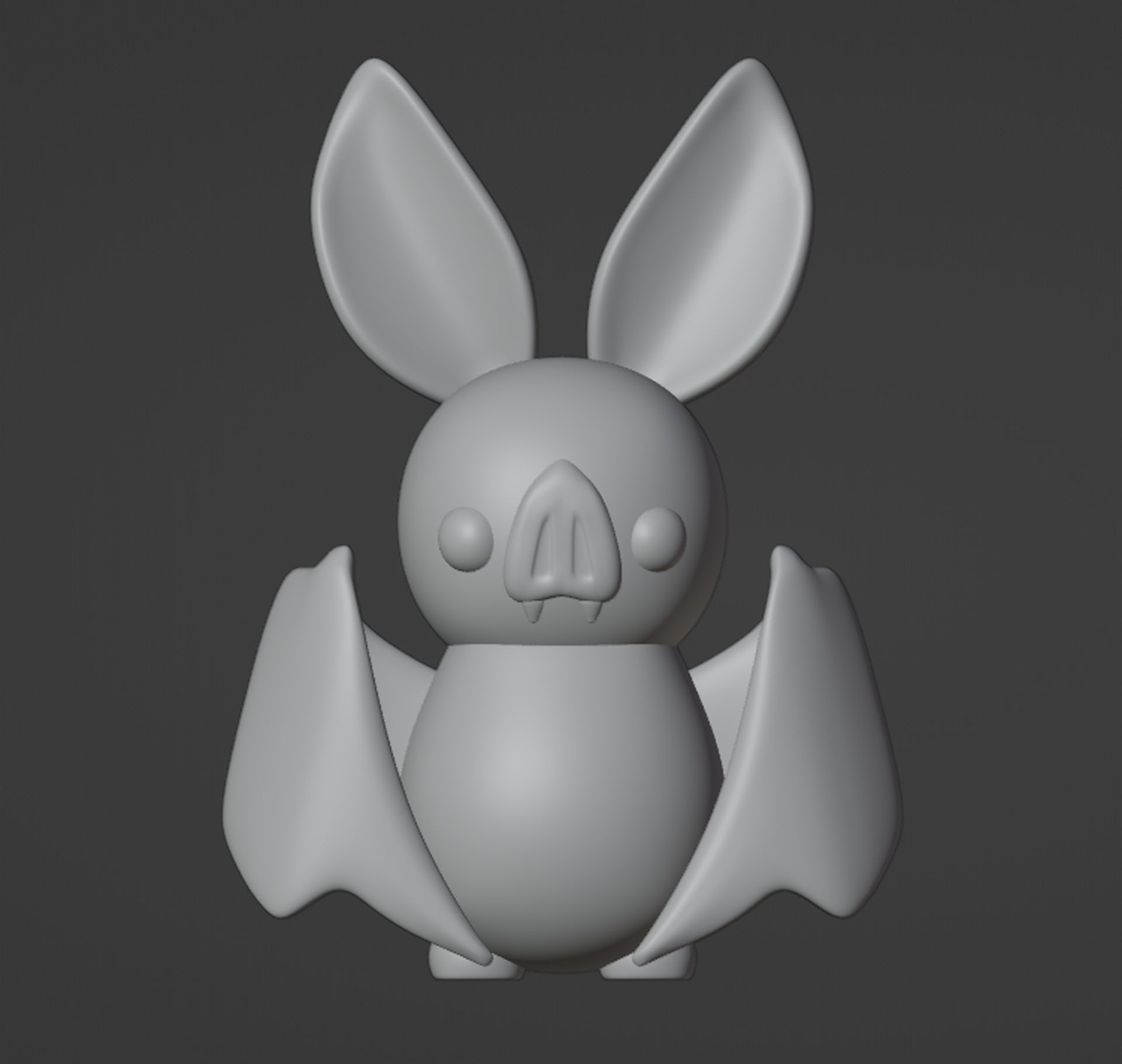 Bat Figurine 3D model 3D printable | CGTrader