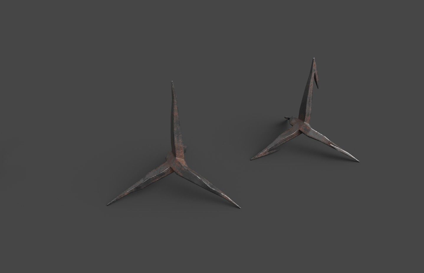 3D model Foot trap caltrops crows feet VR / AR / low-poly | CGTrader