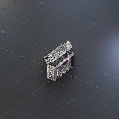 3D model Sci-Fi Crate Box Container Sci Fi Object Space 021 VR / AR / low-poly | CGTrader