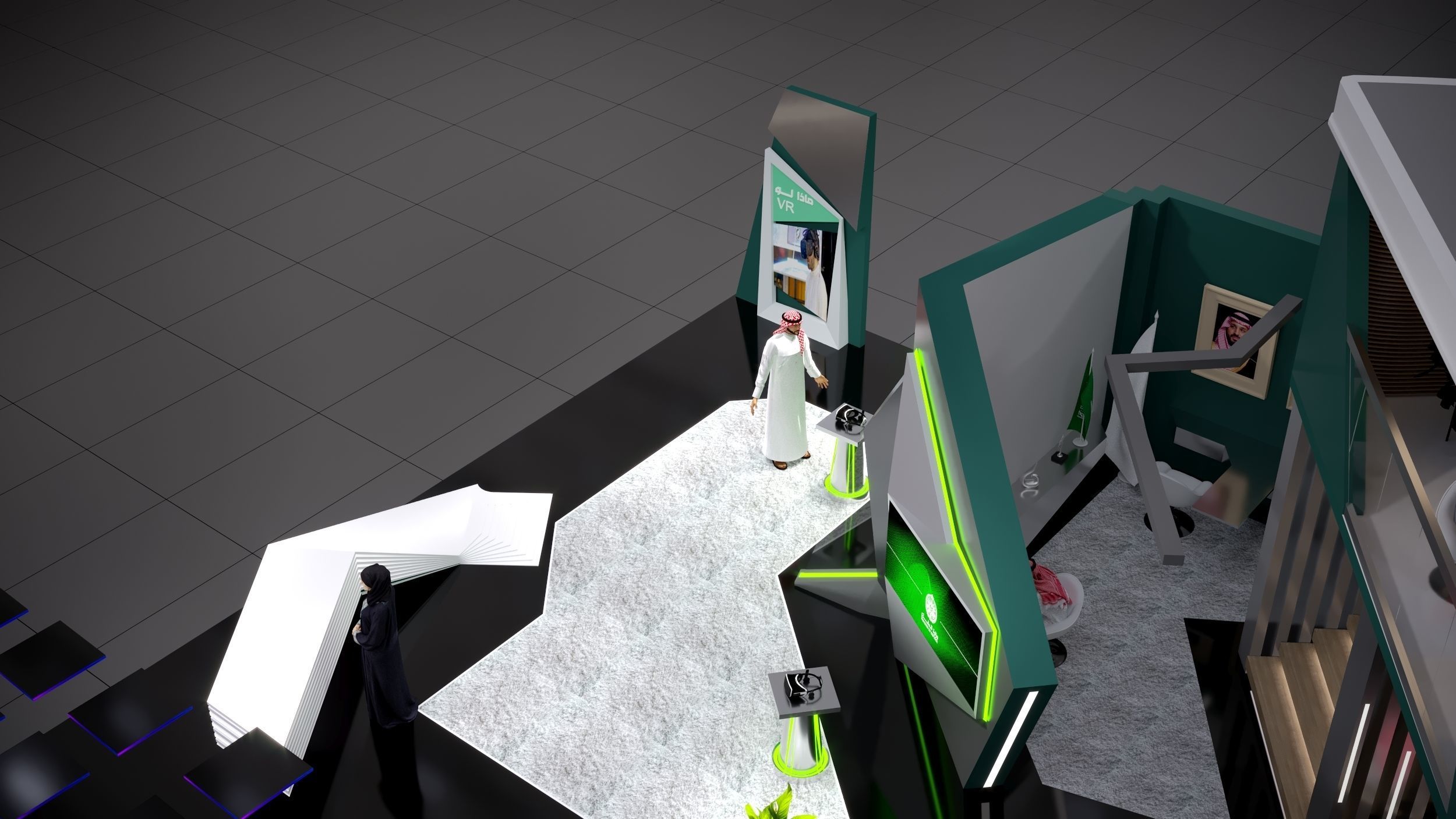 booth Ministry of Defense 1000m 3D model animated rigged | CGTrader