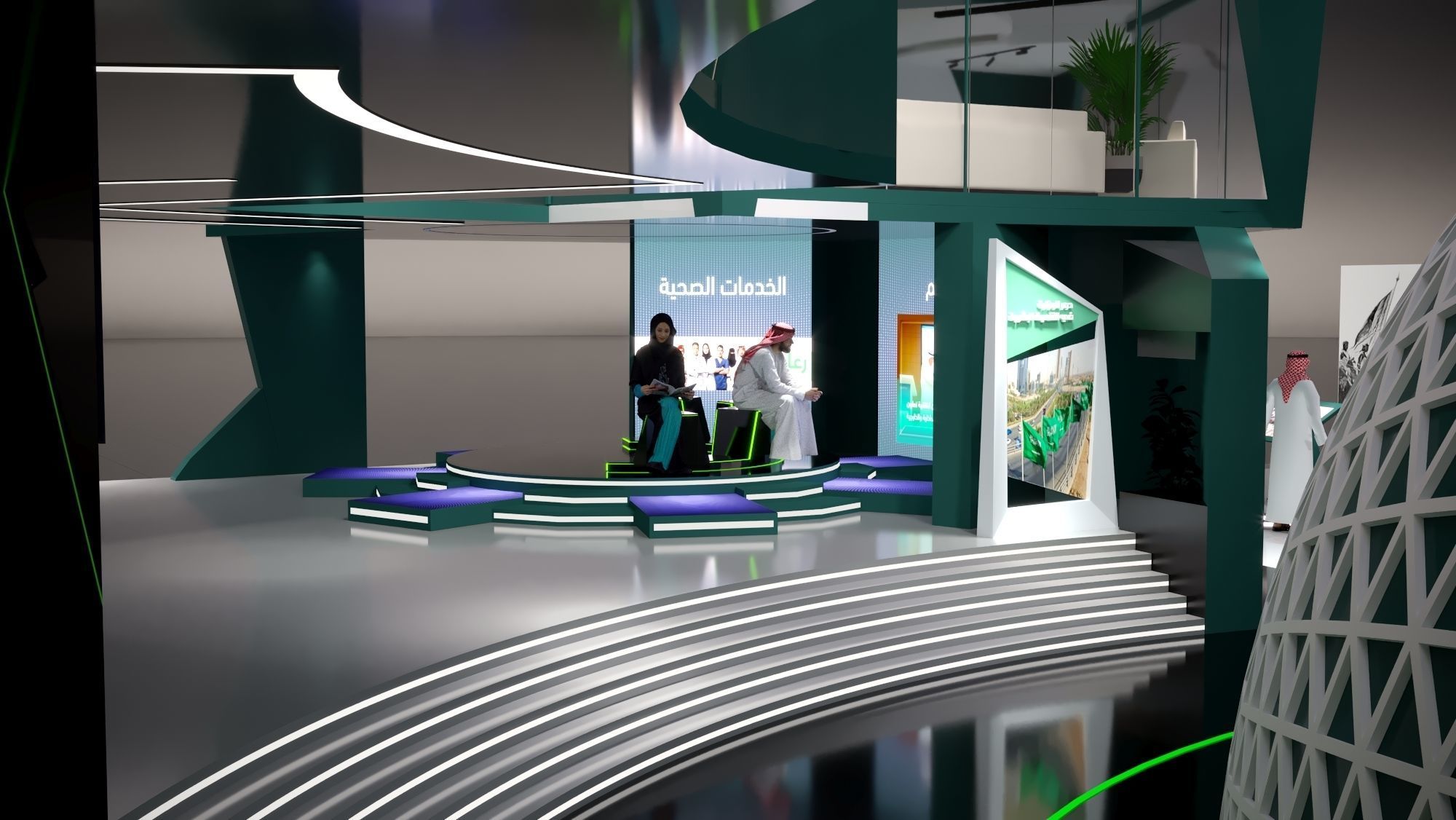 booth Ministry of Defense 1000m 3D model animated rigged | CGTrader