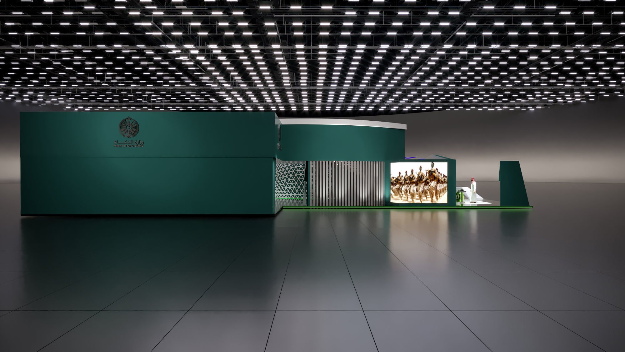 booth Ministry of Defense 1000m 3D model animated rigged | CGTrader