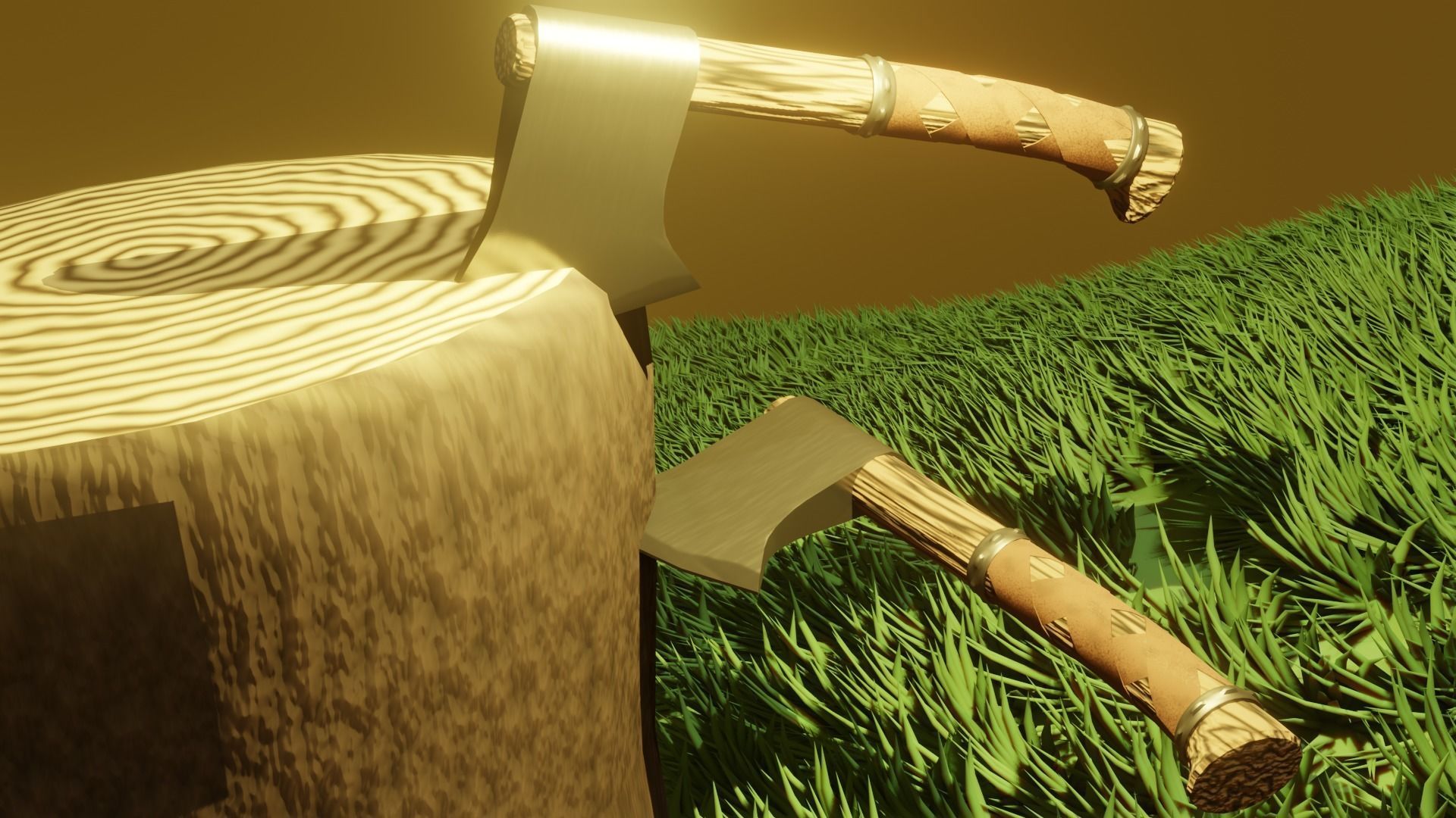 3D model Simple Fantasy Hand Axe VR / AR / low-poly | CGTrader