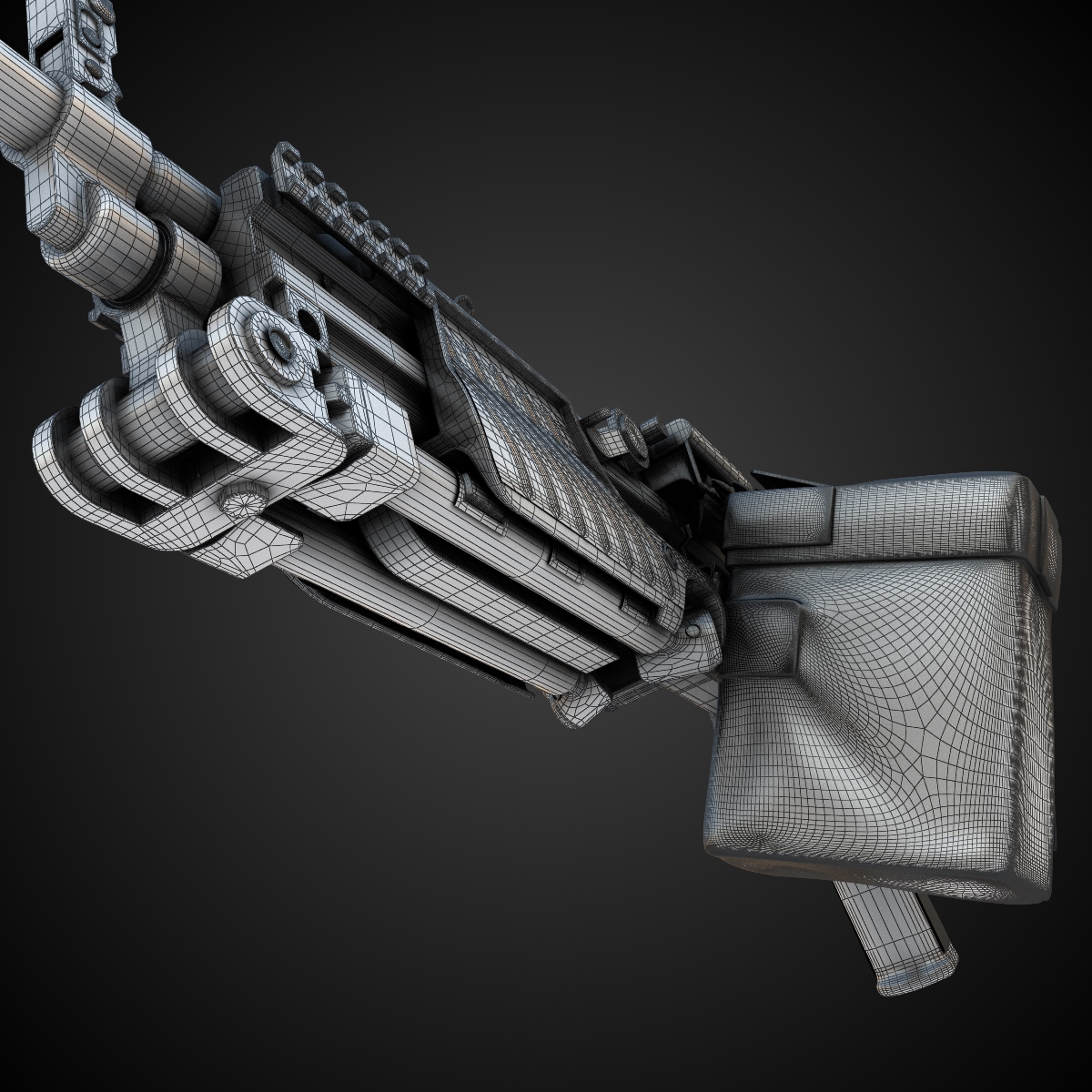 MG4 Machine Gun Hi-Res 3D model | CGTrader