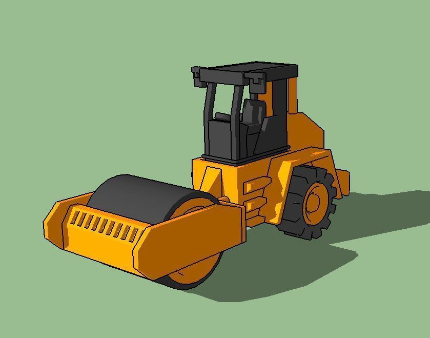 Heavy Duty Road Roller by Outland Models 3D Printable 3D model 3D ...