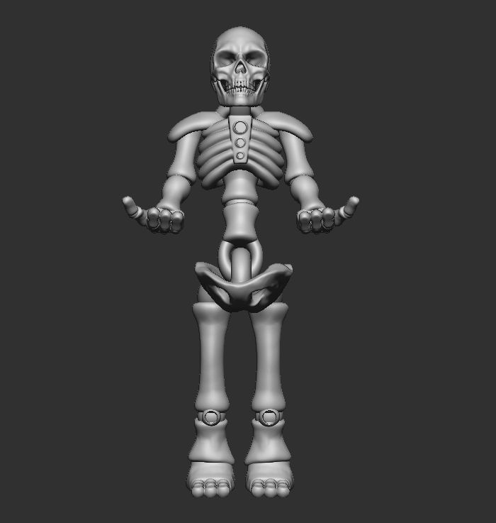 Flexible skeleton halloween 3D model 3D printable | CGTrader