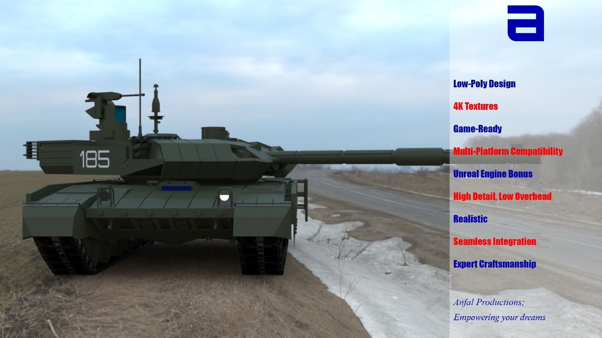 3D model Clean T90MS Main Battle Tank VR / AR / low-poly | CGTrader