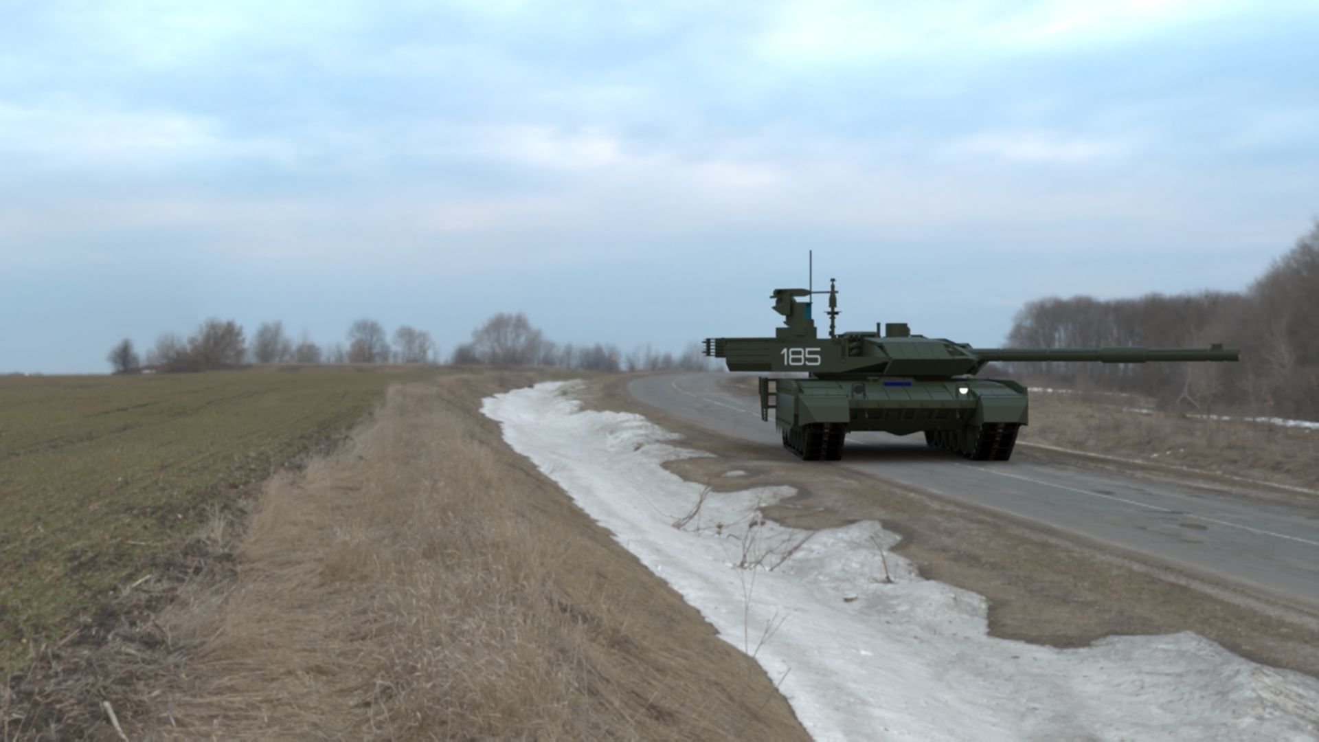 3D model Clean T90MS Main Battle Tank VR / AR / low-poly | CGTrader