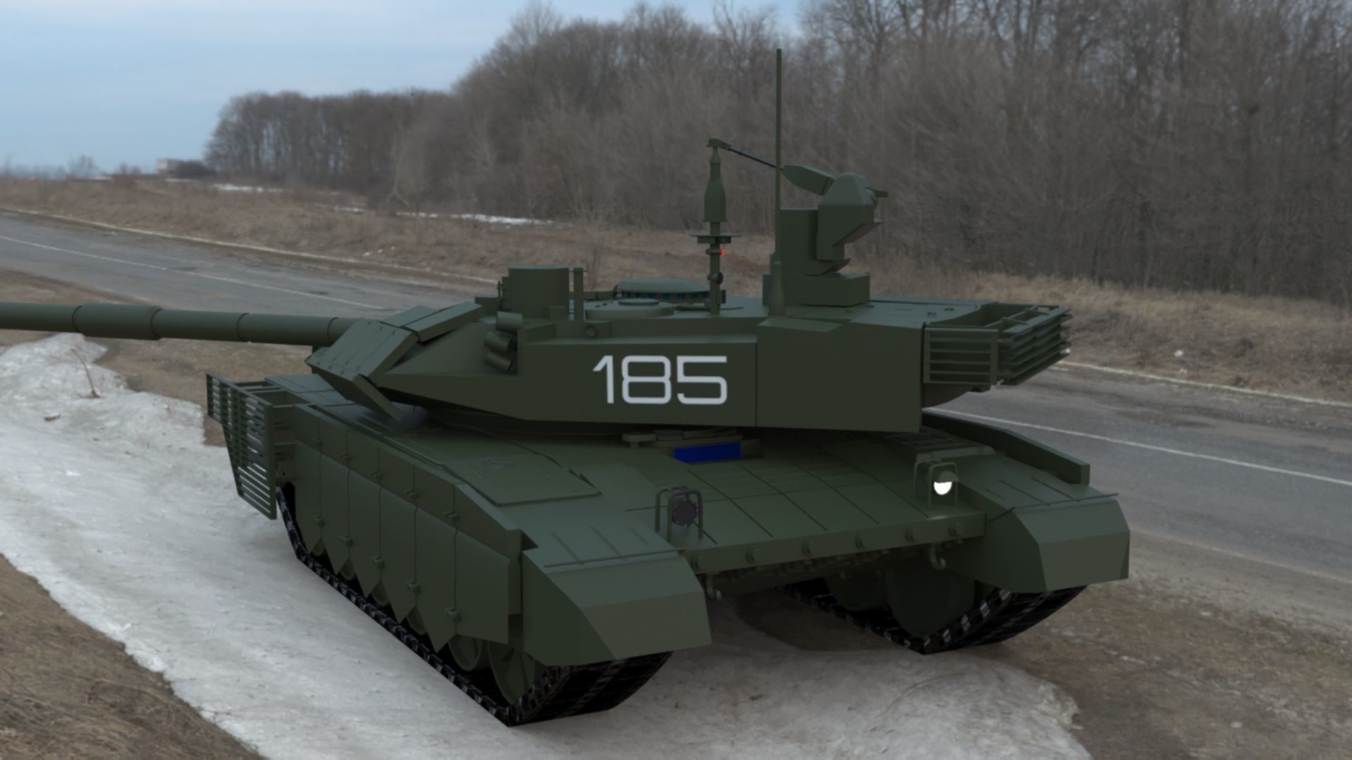 3D model Clean T90MS Main Battle Tank VR / AR / low-poly | CGTrader