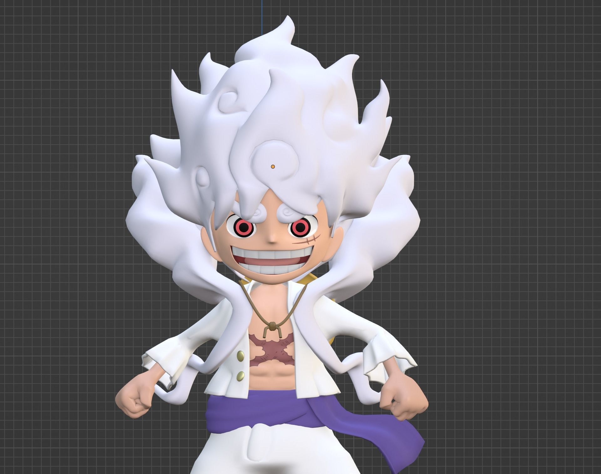 Luffy Gear 5 SD - One Piece 3D model rigged | CGTrader