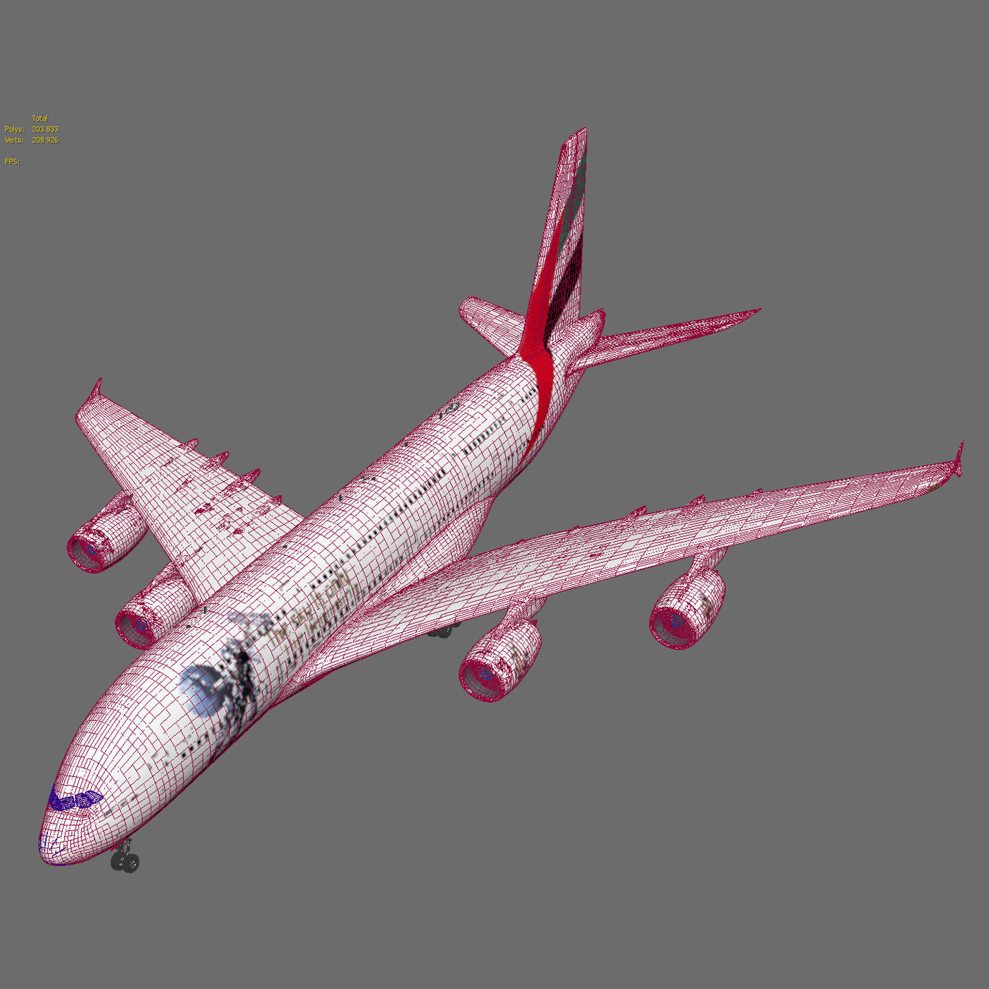 Airbus A380-800 aircraft 3D model | CGTrader