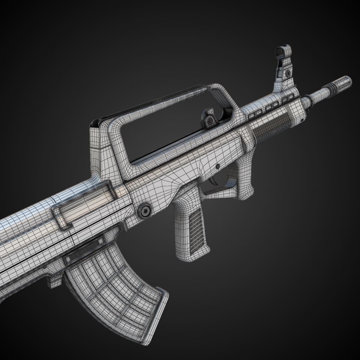 QBZ-95 Assault rifle Hi-Res 3D model | CGTrader