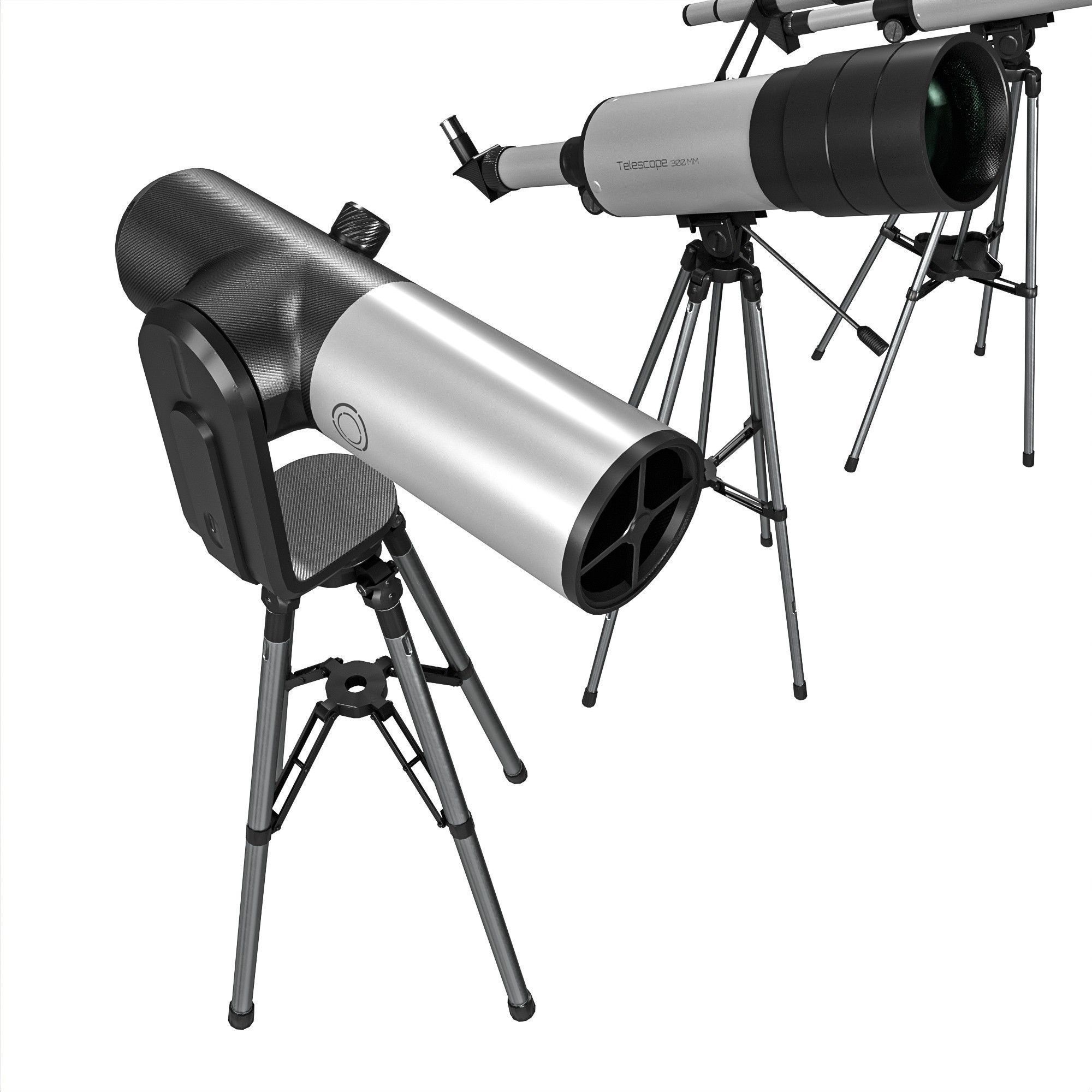 3D model Telescope Pack VR / AR / low-poly | CGTrader