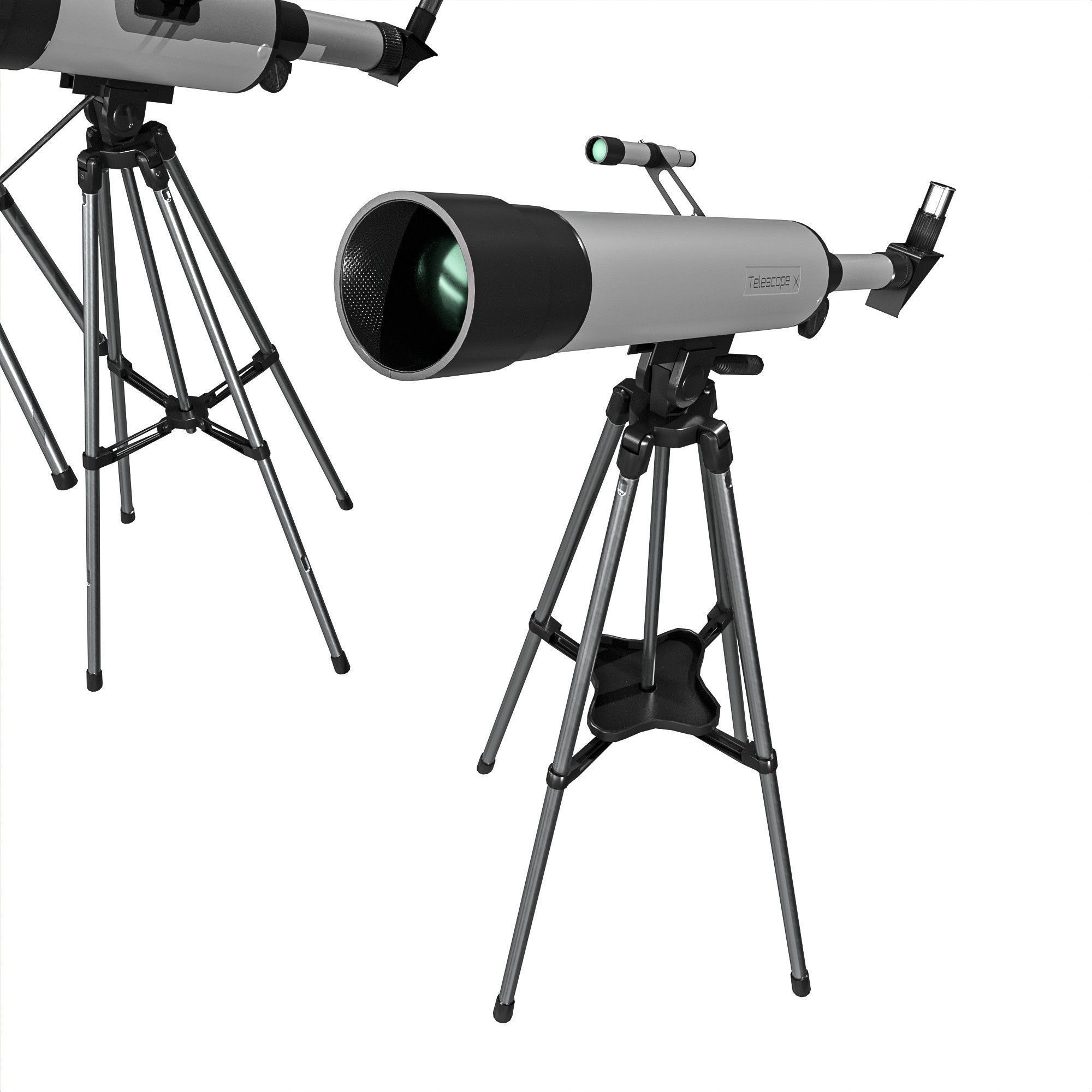 3D model Telescope Pack VR / AR / low-poly | CGTrader