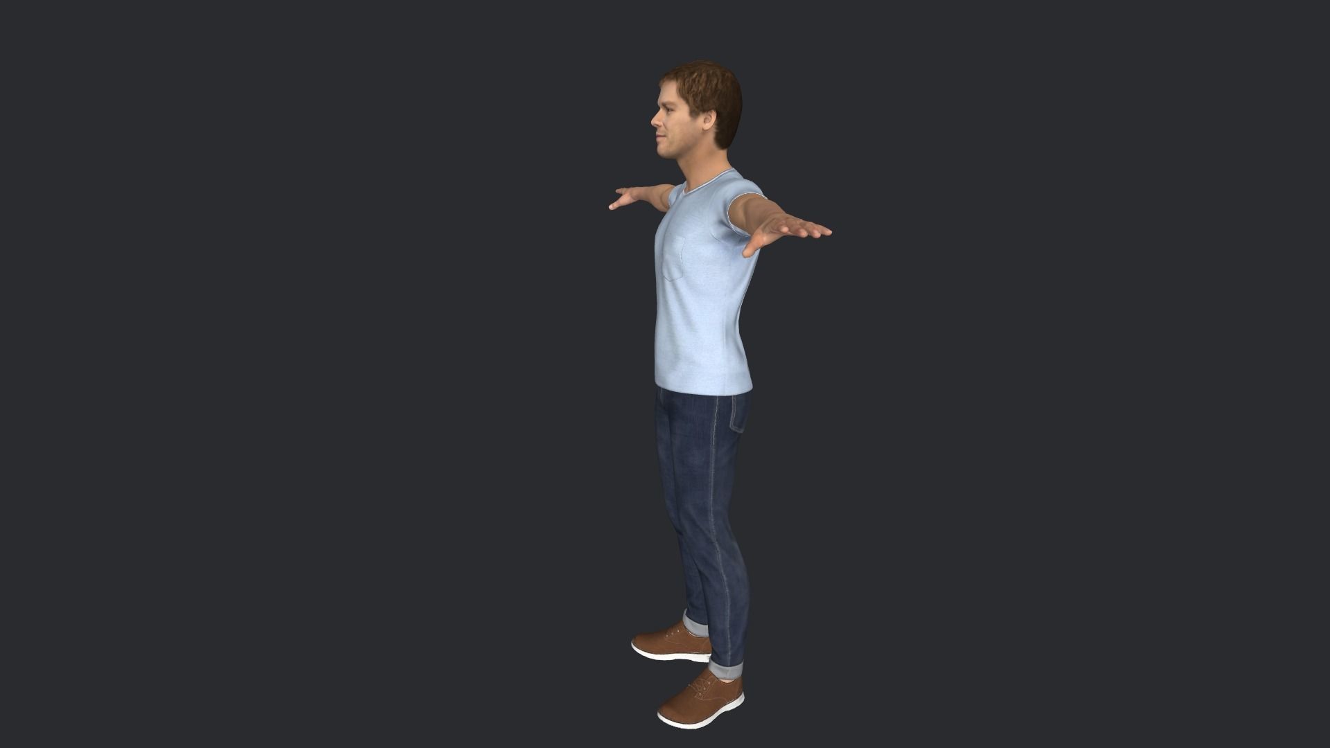 Dexter Morgan Hyper Realistic Full Body Rigged Character 3D model ...