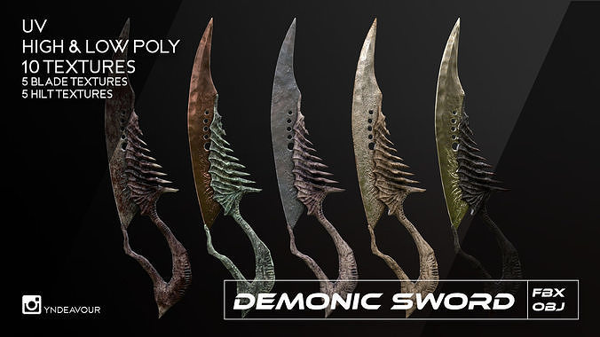 Demonic Sword Demon Sword 3D model | CGTrader