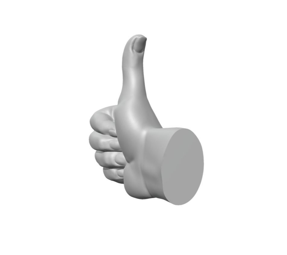 The okay sign - hand ok 3D model 3D printable | CGTrader