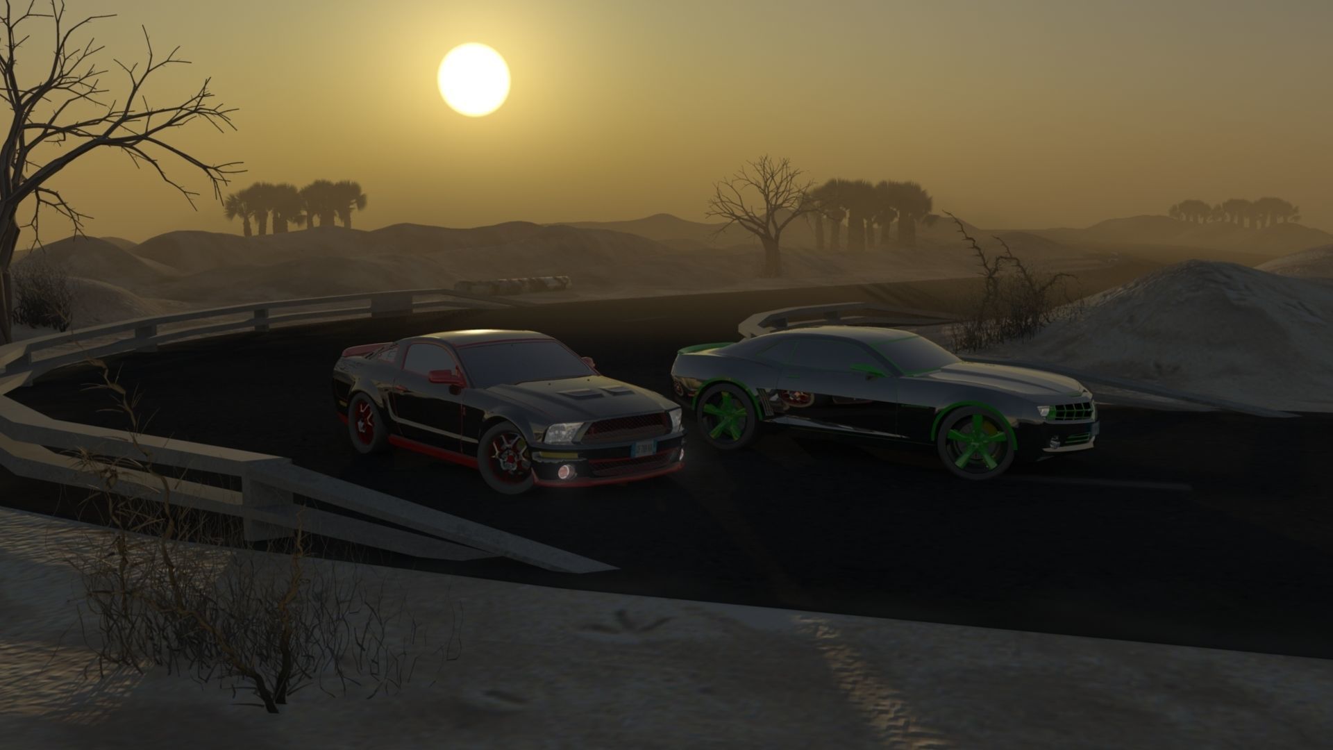 race car bg free 3D model | CGTrader