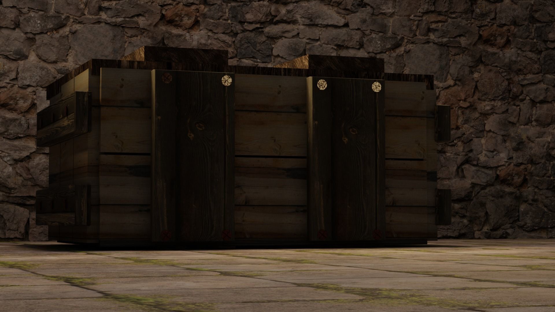 Emty military box 3D model animated | CGTrader