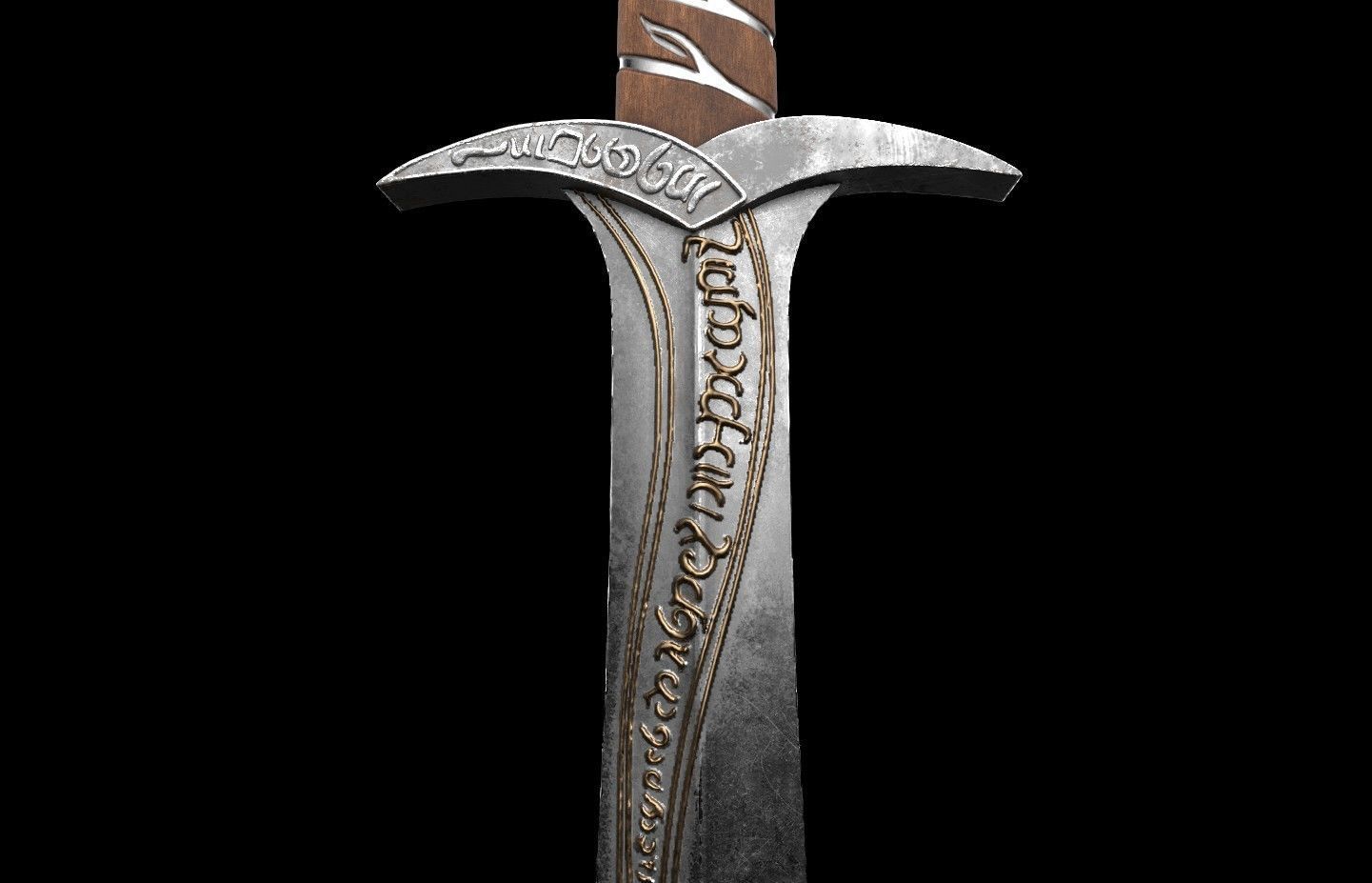 Frodo Bilbo Sword Sting lord of the rings 3D DIGITAL DOWNLOAD 3D model 3D printable | CGTrader