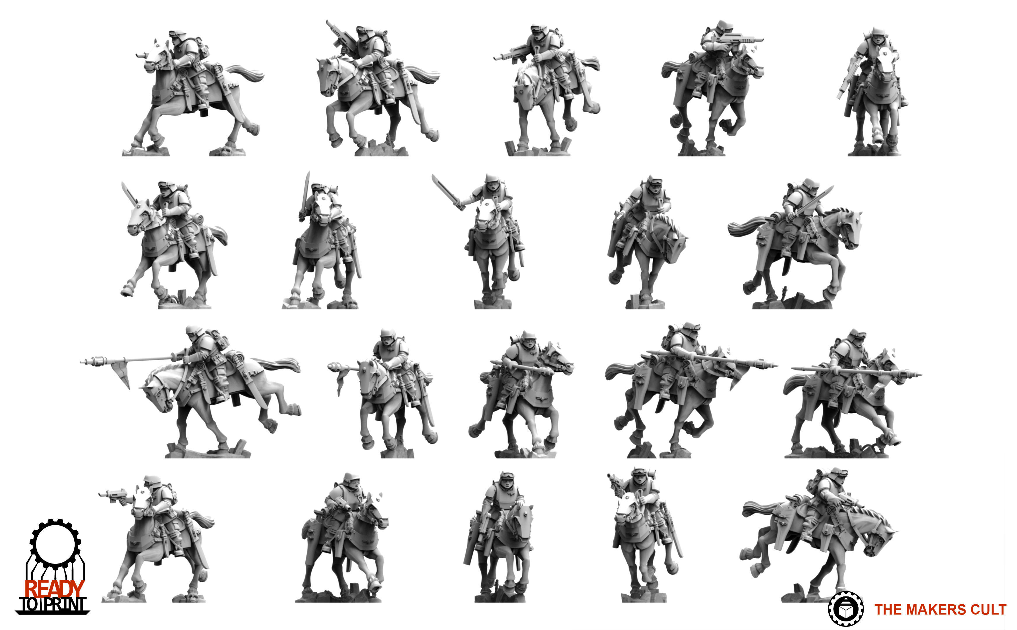 Universal Guard - Cavalry 3D model 3D printable | CGTrader