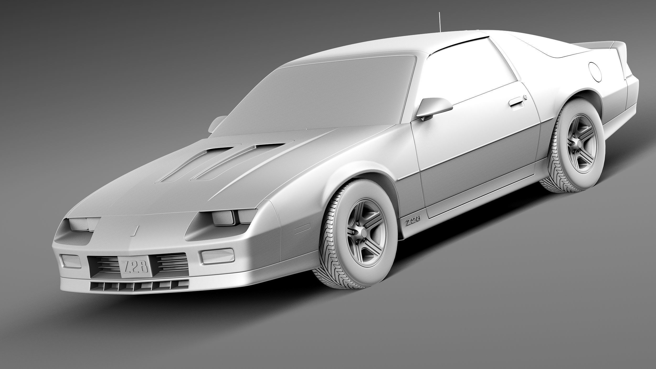Chevrolet Camaro Z28 1990 3D model | CGTrader