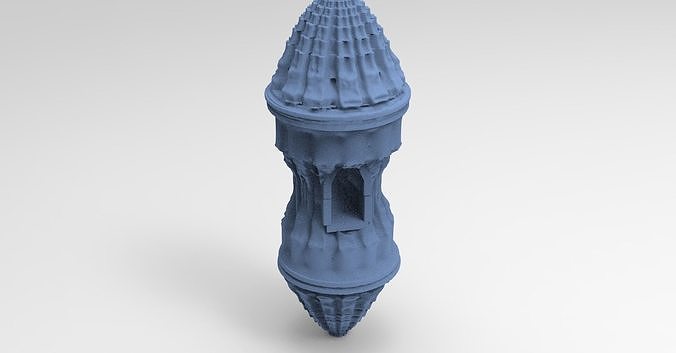 Treehouse turret Stone tower 3D model | CGTrader