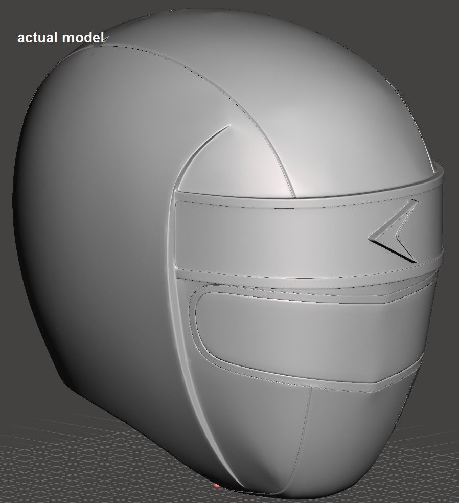 Power Rangers Alien MMPR White Ranger helmet 3D model 3D printable ...