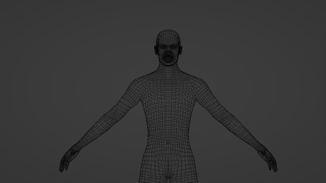 Human Male Black Man Model 3D model rigged | CGTrader