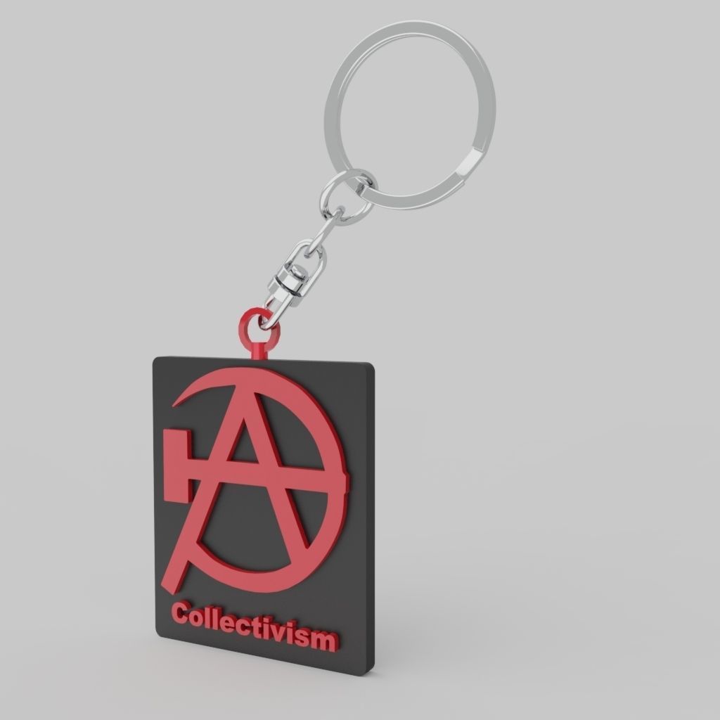 Collectivism Symbol 3D Printable Key chain Model 3D model 3D printable ...