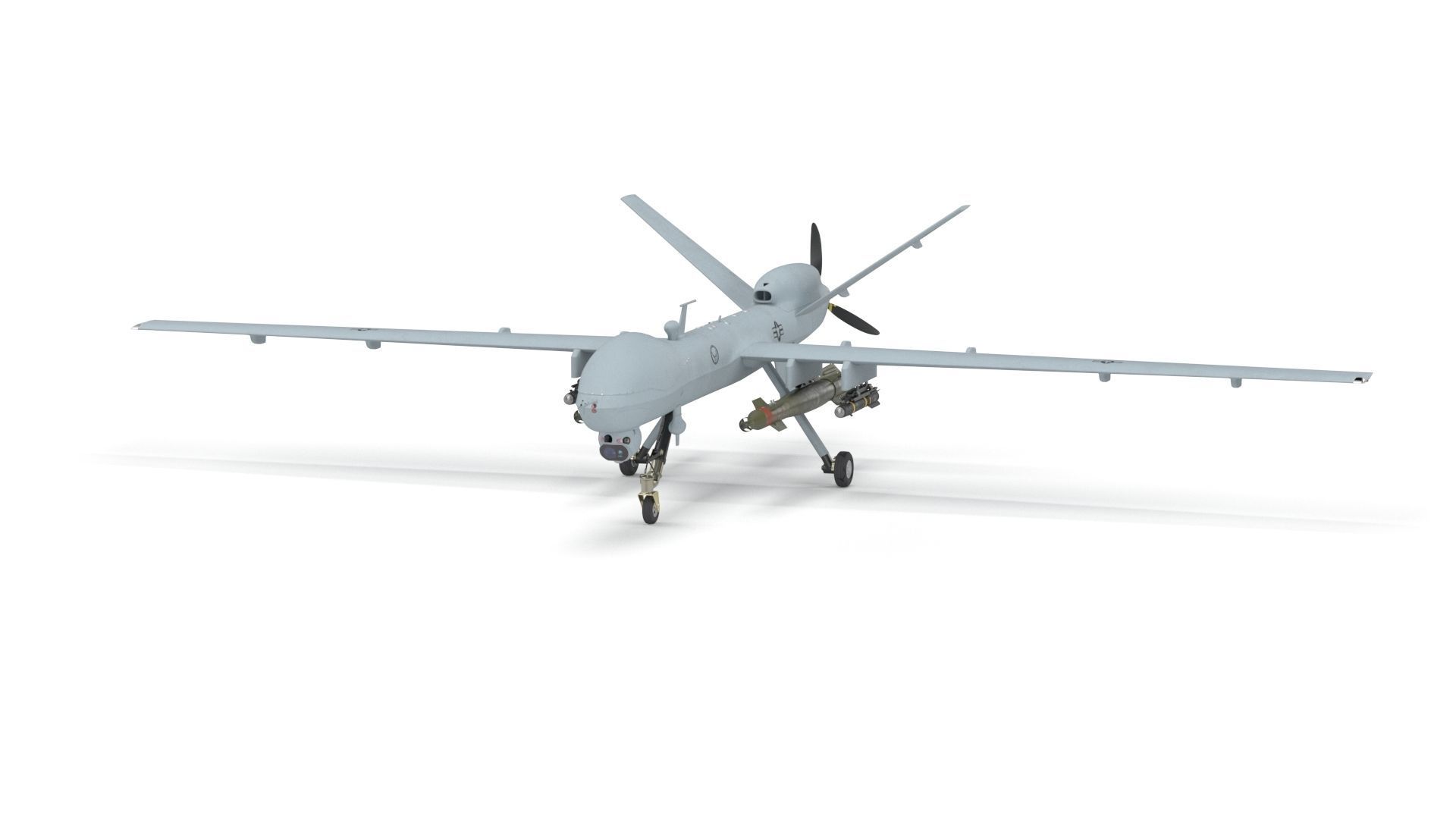 General Atomics UAV MQ-9 Reaper Military Aircraft Drone 3D model | CGTrader