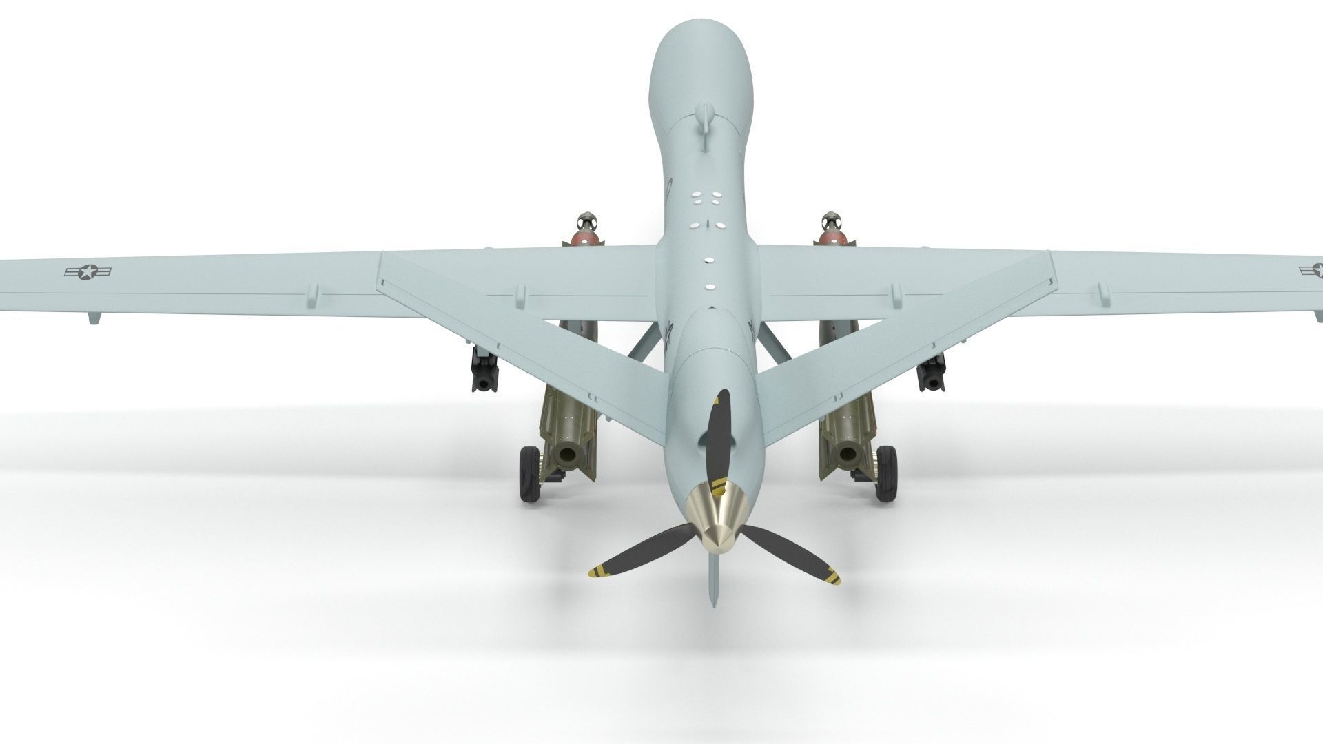 General Atomics UAV MQ-9 Reaper Military Aircraft Drone 3D model | CGTrader