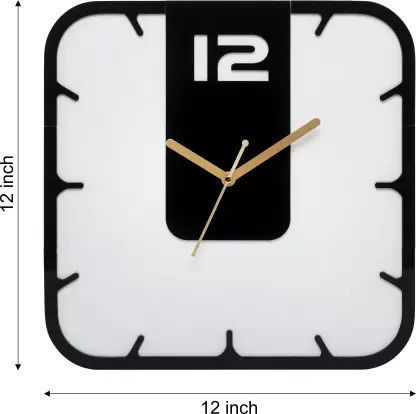 3D print large decorative square new wall clock 3D model 3D printable ...