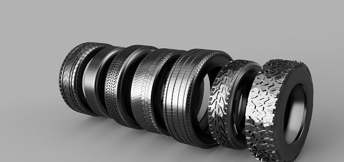 3D Files for scale modeling tires 1 24th scale 3D model 3D printable ...