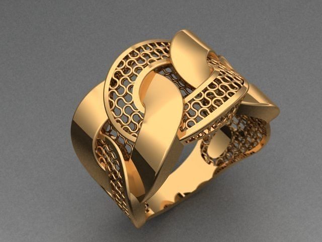 cuban chain nest ring 3D model 3D printable | CGTrader