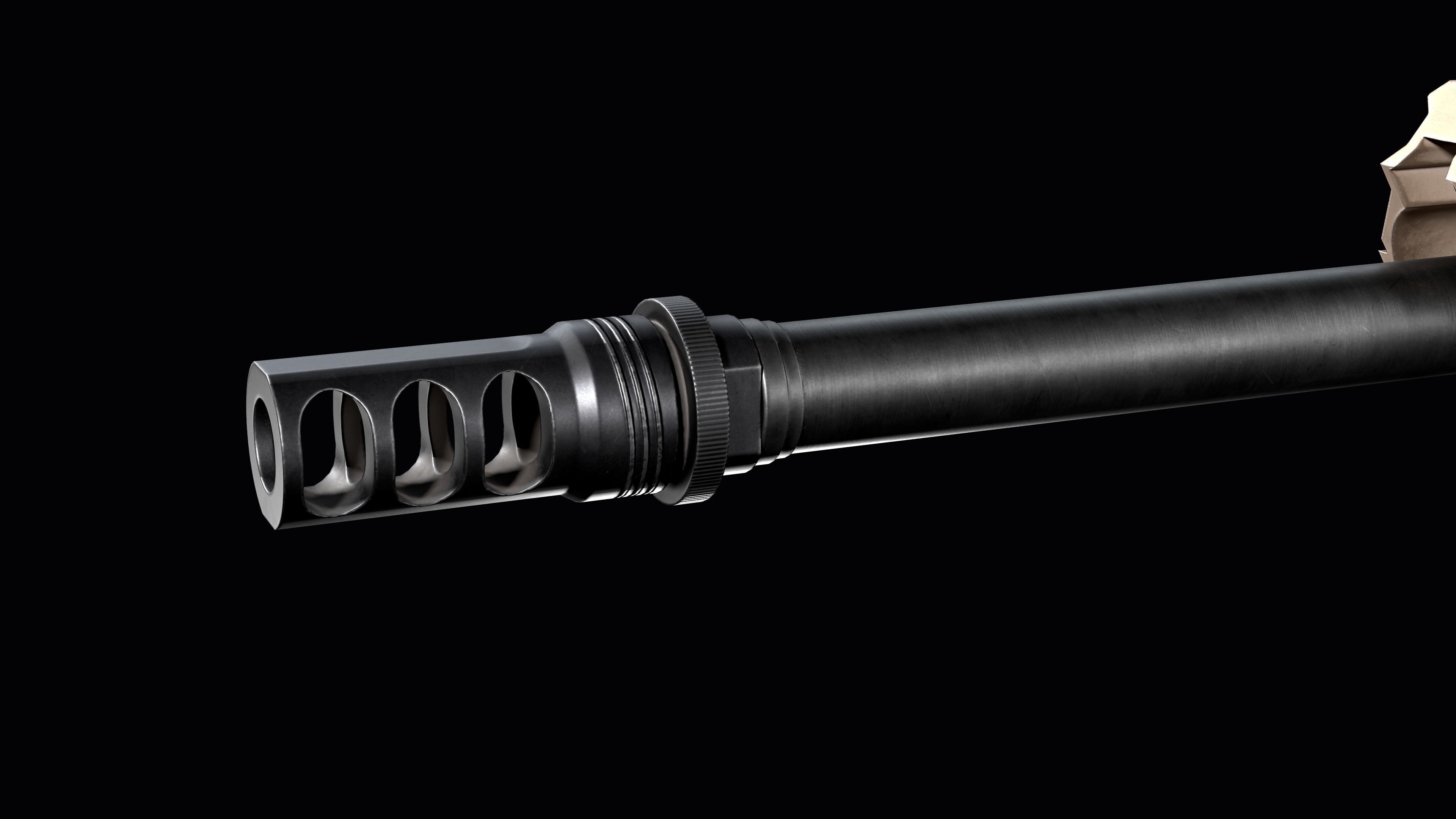 3D model Modular Sniper Rifle MK 18 Mjolnir VR / AR / low-poly | CGTrader