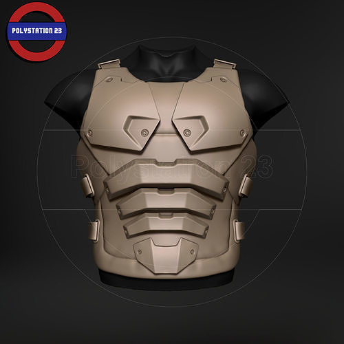 Sci fi character Torso armour v6 highpoly zbrush 3D model | CGTrader