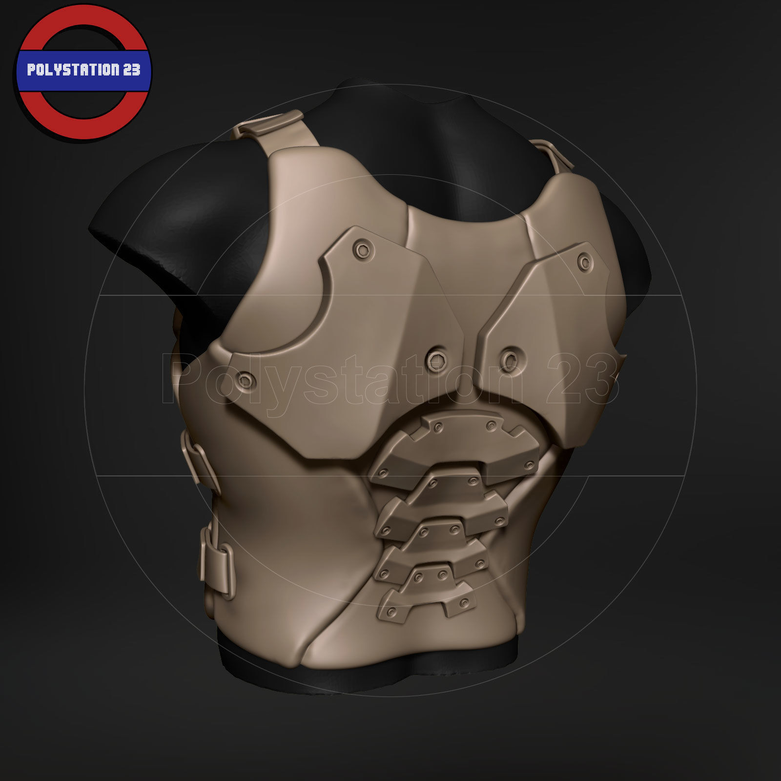 Sci fi character Torso armour v6 highpoly zbrush 3D model | CGTrader