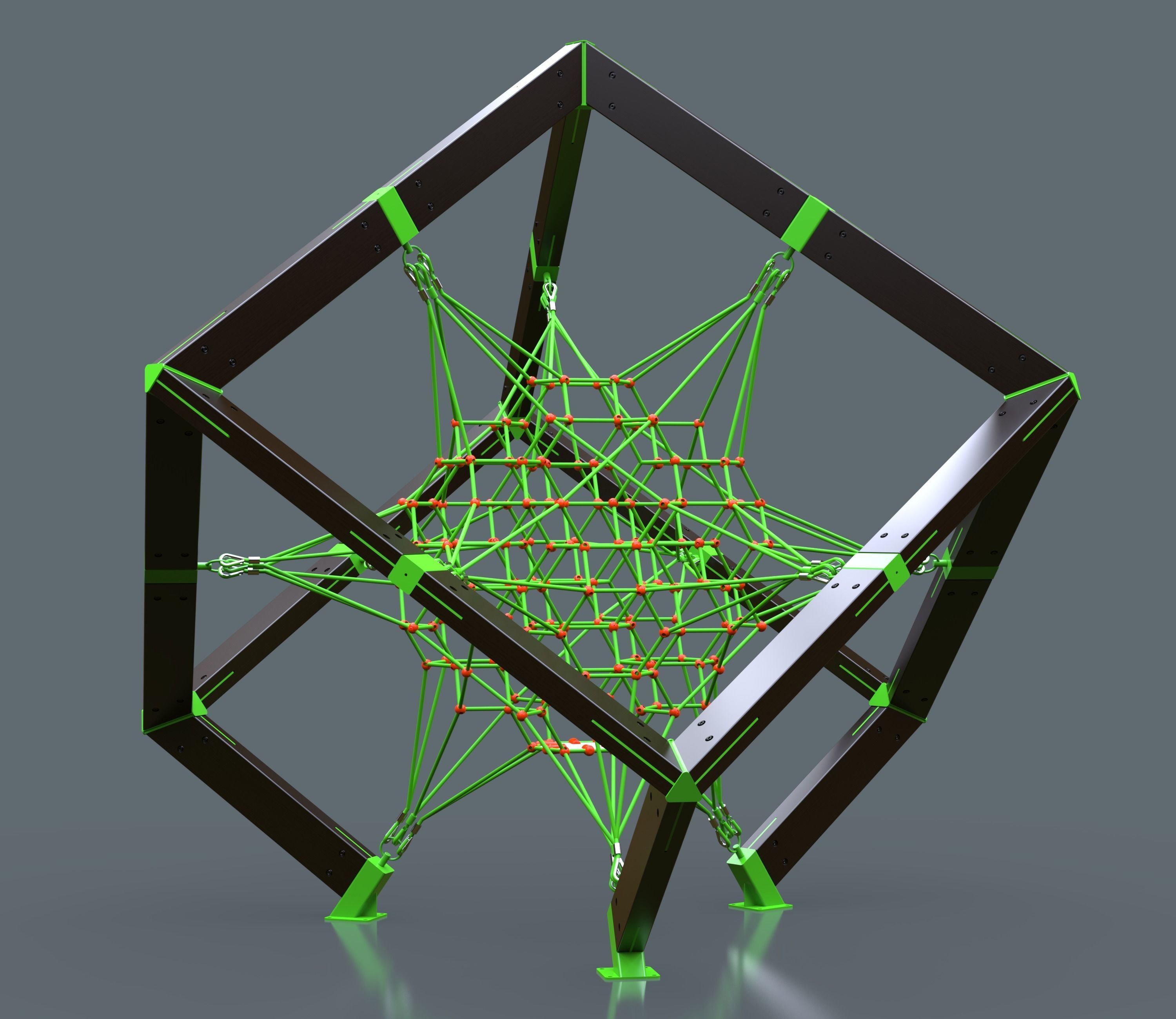 Cable car children play complex Cube 3D model | CGTrader