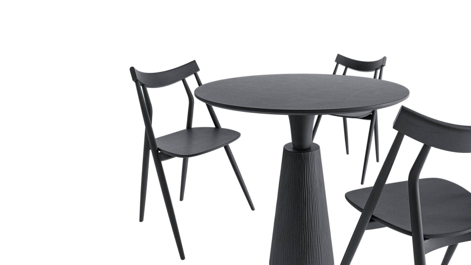 Pointe Zanat table and Arflex Lizzy chair 3D model | CGTrader