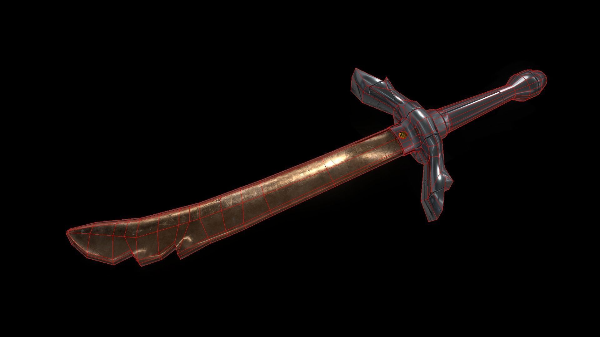 3D model Saw Bronze Silver and Gold Swords VR / AR / low-poly | CGTrader