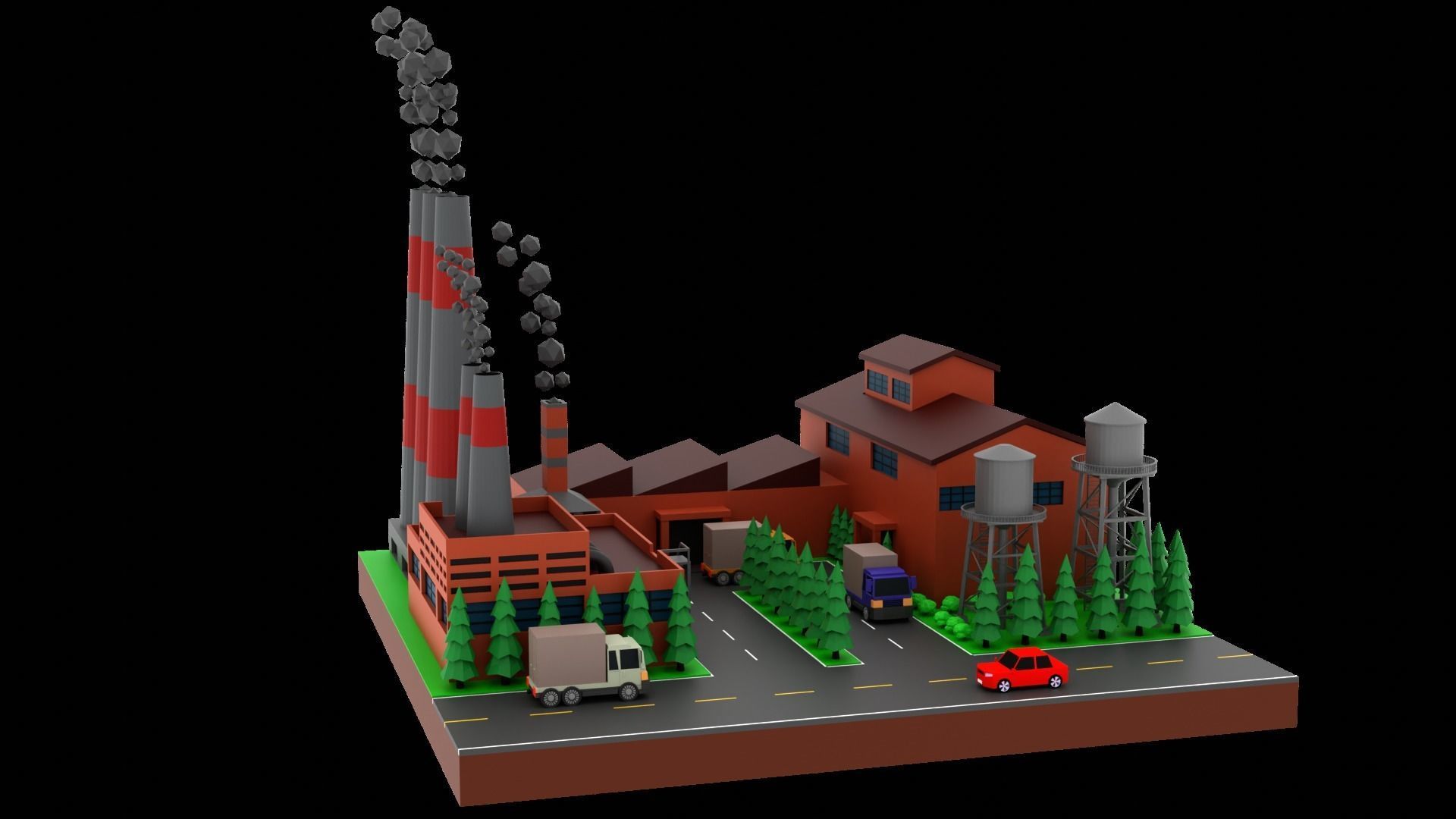 3D model Factory Warehouse H12 VR / AR / low-poly | CGTrader