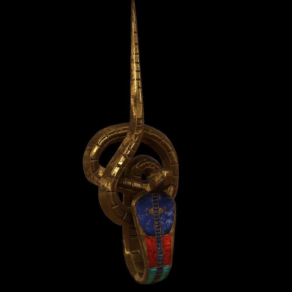 cobra uraeus egypt crown 3D model 3D printable | CGTrader
