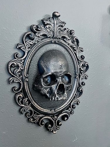 Baroque style frame skull 3D model 3D printable | CGTrader